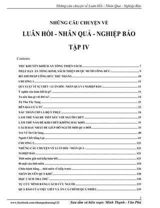 NHỮNG CÂU CHUYỆN VỀ LUÂN HỒI - NHÂN QUẢ - NGHIỆP BÁO IV | PDF