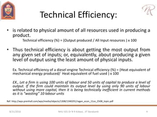 Concept of Efficiency- Engineering Economics | PPTX