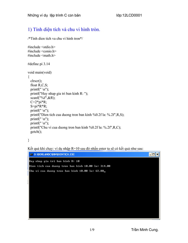 Nhung bai mau lap trinh c | DOC