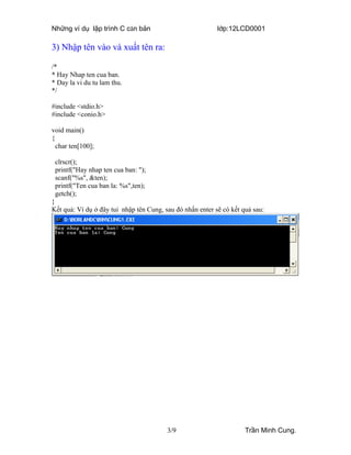 Nhung bai mau lap trinh c | DOC