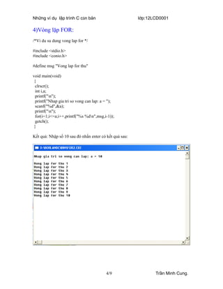 Nhung bai mau lap trinh c | DOC