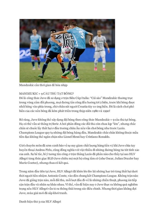 Nhung cau hoi danh cho allegri cua duc | PDF