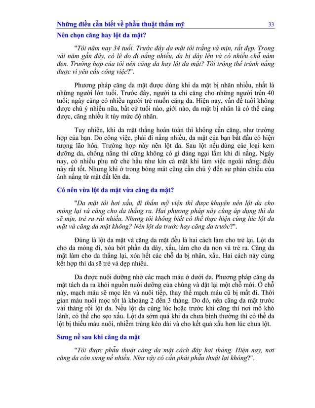 Nhung dieu can biet ve phau thuat tham my 419 | PDF