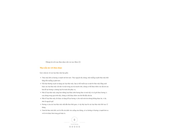 Nhung loi ich cua thao duoc doi voi suc khoe | PPT