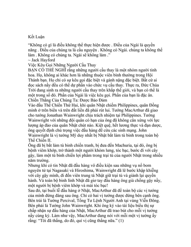 Nhung nguoi cau thay | PDF