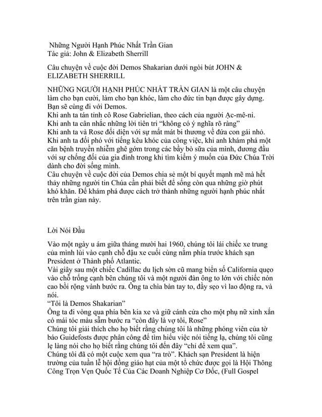 Nhung nguoi hanh phuc nhat tran gian | PDF