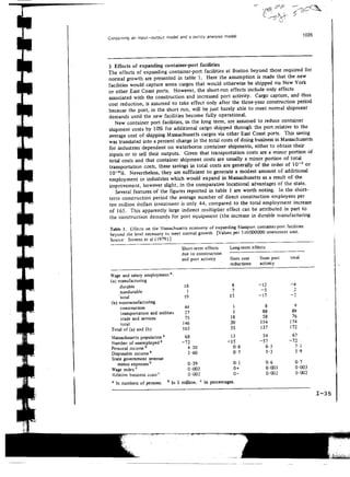 Conjoining an input-output model and a policy analysis model | PDF | Political Issues & policy ...