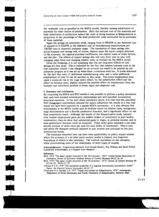 Conjoining an input-output model and a policy analysis model | PDF | Political Issues & policy ...