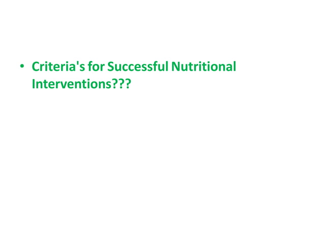 Nutritional itervention public health .pptx | Parenting Babies and Toddlers | Parenting