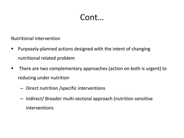 Nutritional itervention public health .pptx | Parenting Babies and Toddlers | Parenting