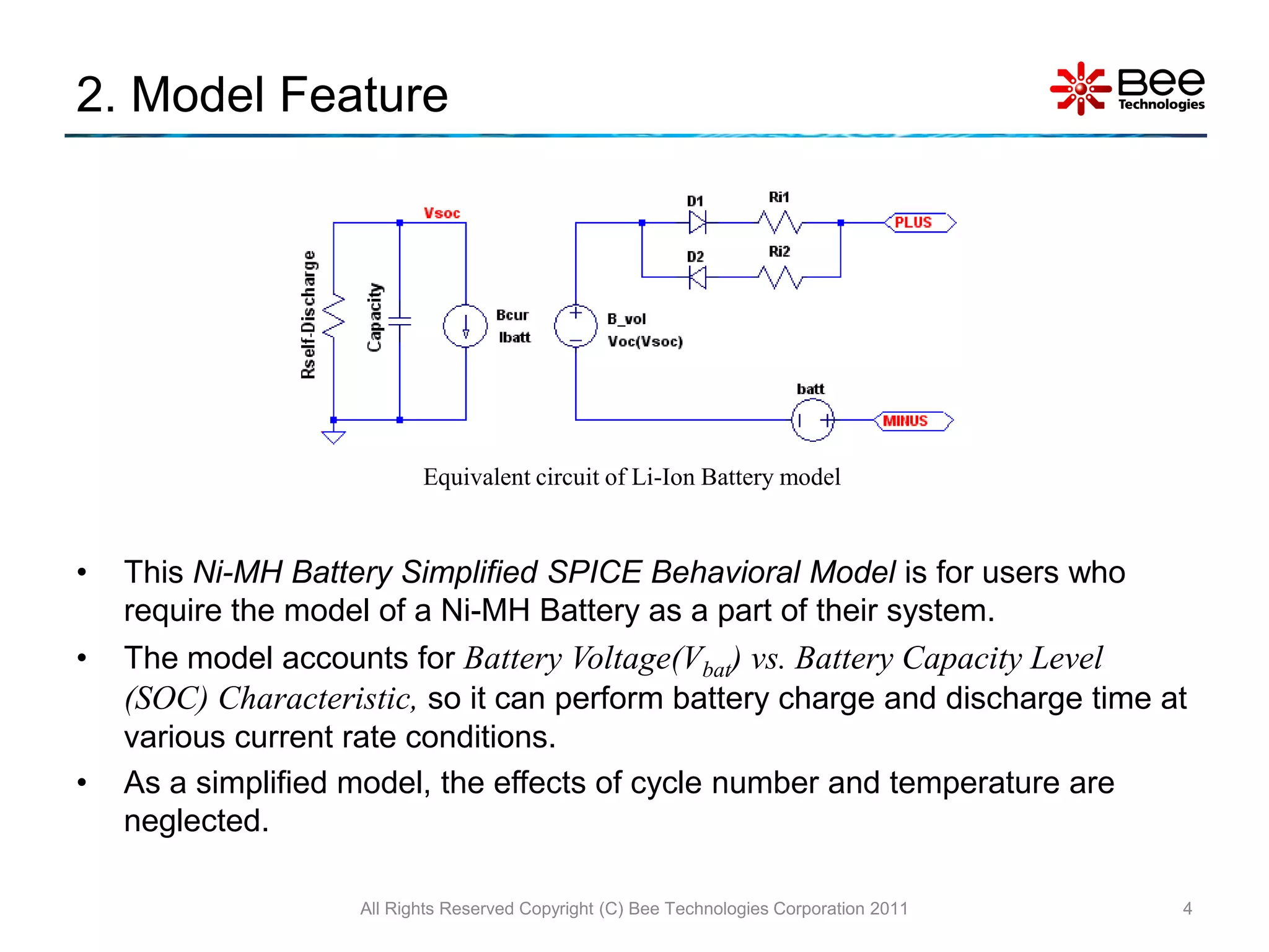 Ni-MH battery (LTspice simplified Model) | PDF