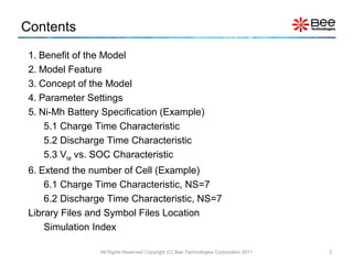 Simple Model of Ni-MH Battery Model using LTspice | PPT