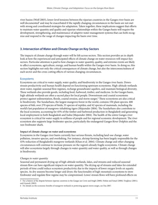 India; Water, Climate Change, and Adaptation in the Ganges River Basin ...