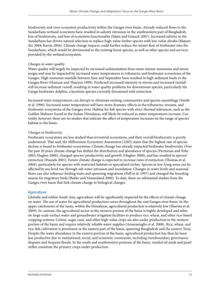 India; Water, Climate Change, and Adaptation in the Ganges River Basin ...