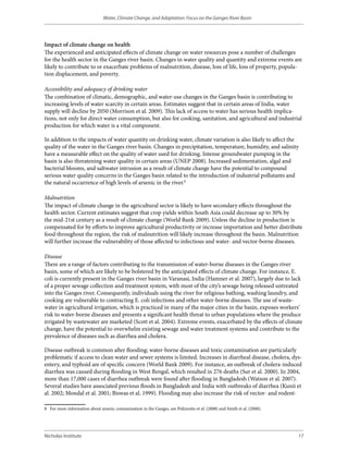 India; Water, Climate Change, and Adaptation in the Ganges River Basin ...