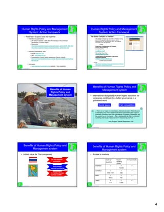 An Overview of Business and Human Rights | PDF