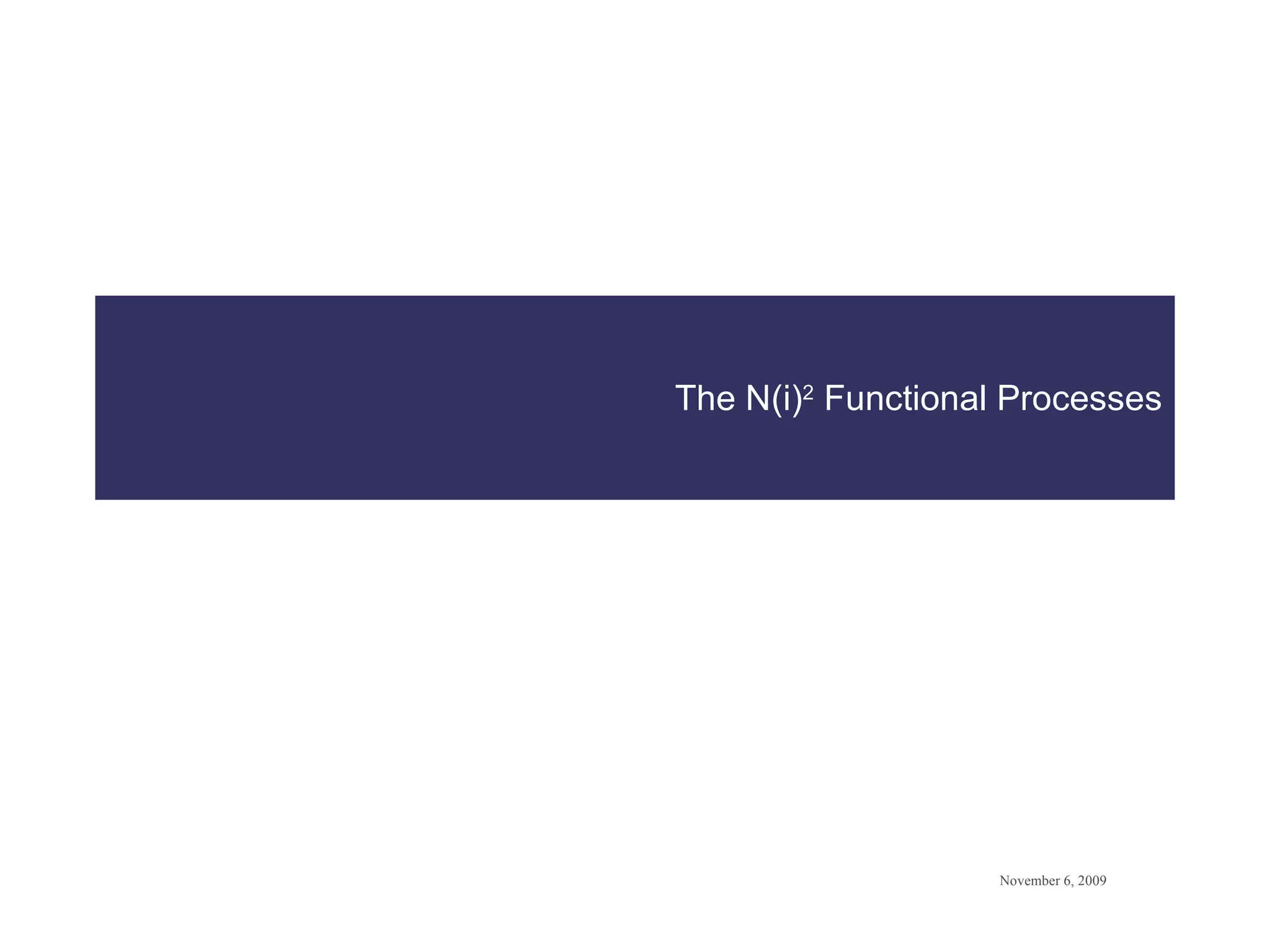 N(I)2 Overview Including Functional Processes | PPT