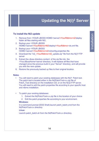 Ni2 Suite installation guide | PDF