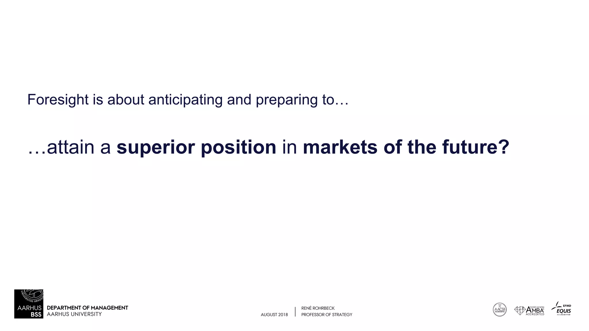 IFI Seminar - Corporate Foresight: Its Impact on Future Growth | PPT