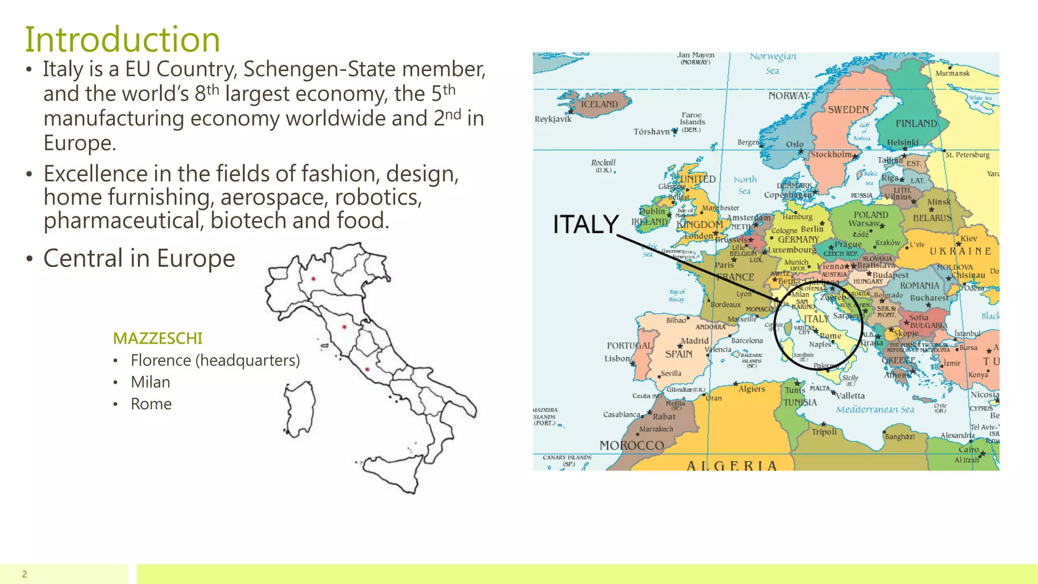 Investment and immigration to Italy | PPTX