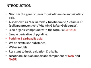 Niacin Vitamin B3 | PPTX