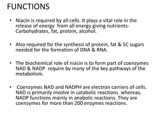 Niacin Vitamin B3 | PPTX | Chemistry | Science