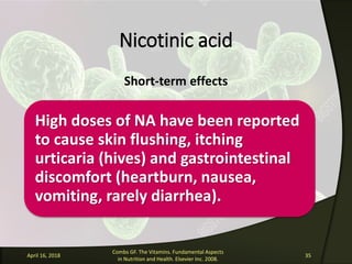 Niacin deficiency and toxicity | PPSX
