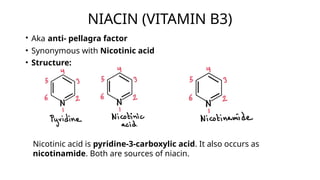Niacin & Vitamin C metabolism and Deficiency Manifestations | PPTX