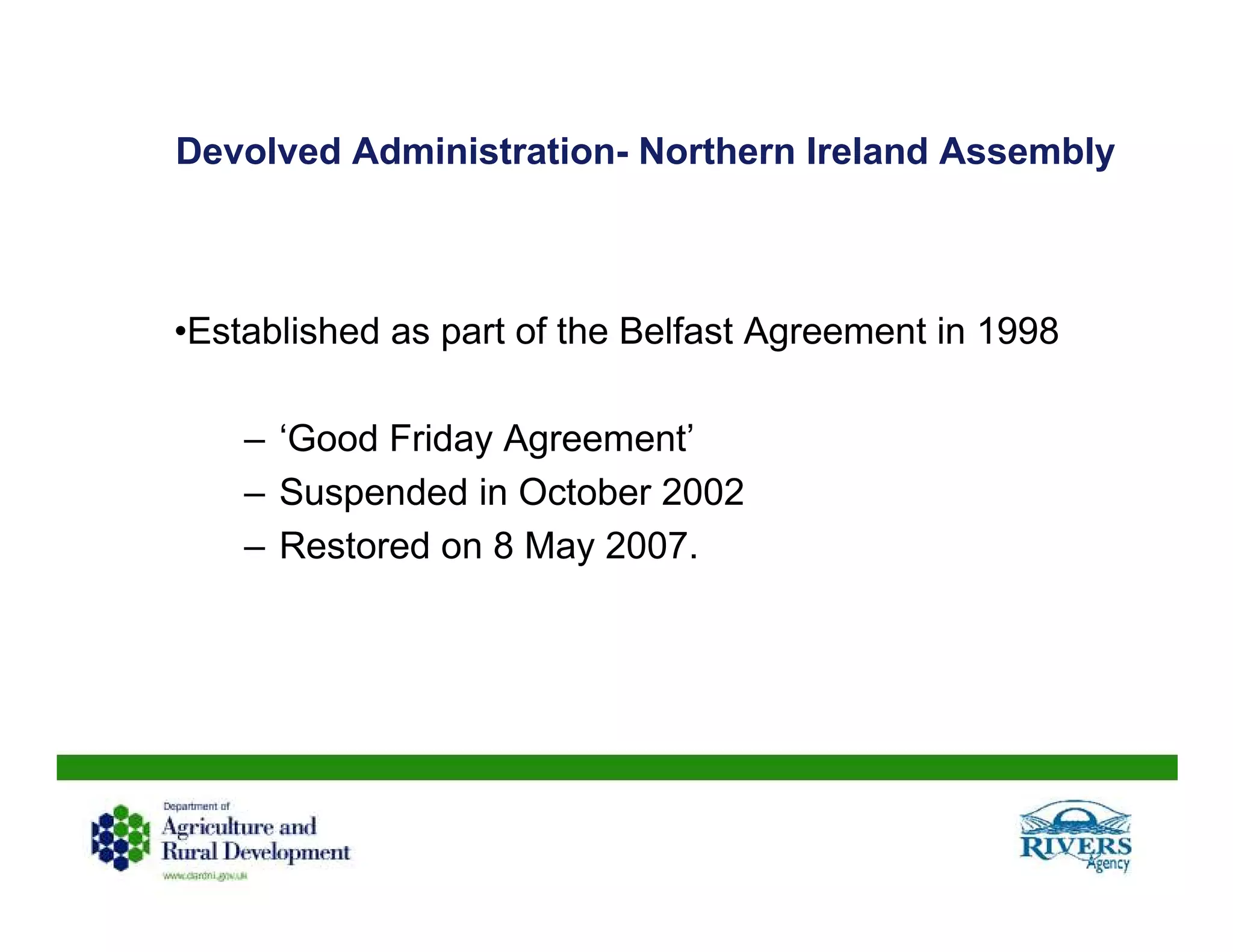 Northern Ireland Government Administration | PPT