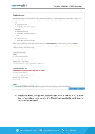 Niagahoster tutorial wordpress-untuk-pemula-part1 | PDF