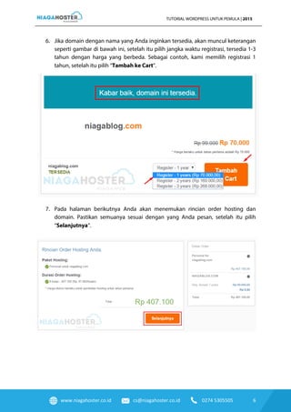 Niagahoster tutorial wordpress-untuk-pemula-part1 | PDF