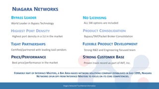 Niagara Networks | PDF
