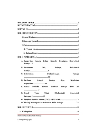 Nia makalah promkes remaja | DOC