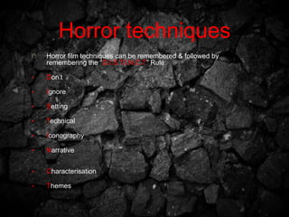 Niamh horror slideshow | PPTX