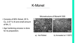 Ni and ni based alloys | PPTX | Chemistry | Science