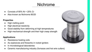 Ni and ni based alloys | PPTX
