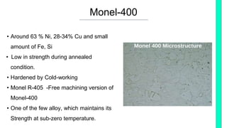 Ni and ni based alloys | PPTX | Chemistry | Science