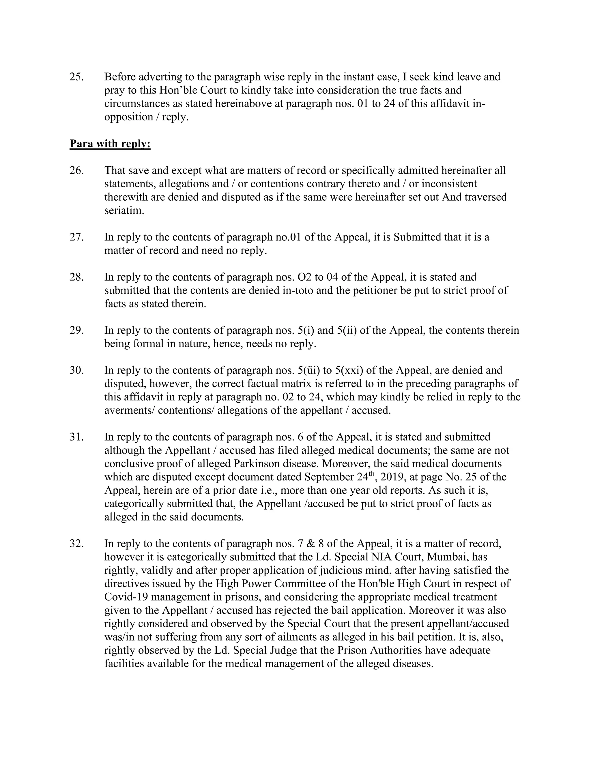 Nia reply affidavit | PDF