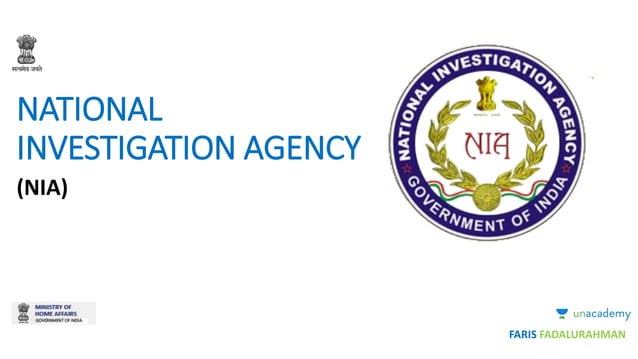 National Investigation Agency (NIA) | PDF | Terrorism | Sensitive Topics