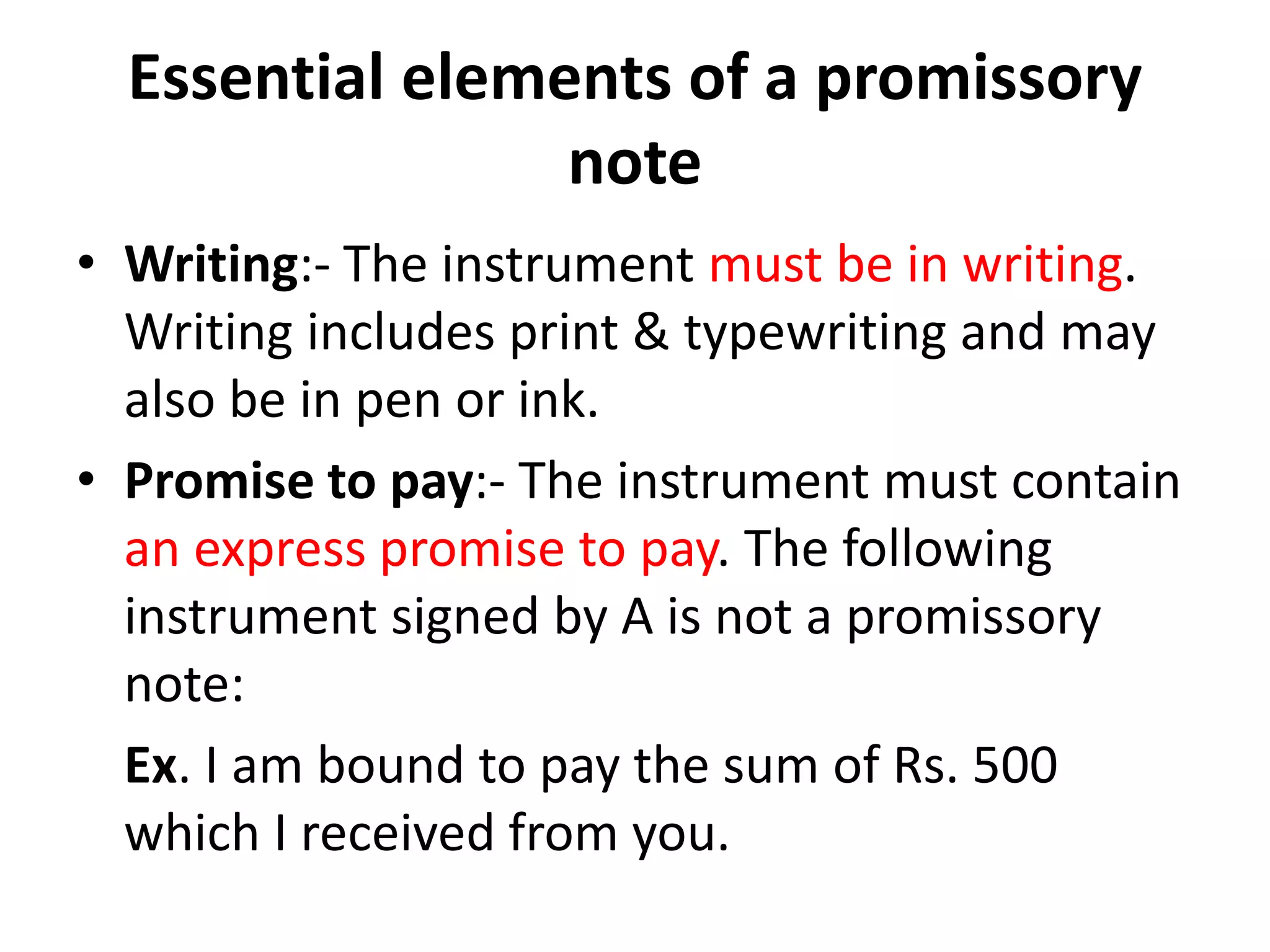 Negotiable Instruments Act, 1881 | PPTX