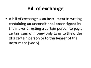 Negotiable Instruments Act, 1881 | PPTX