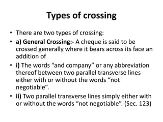 Negotiable Instruments Act, 1881 | PPTX