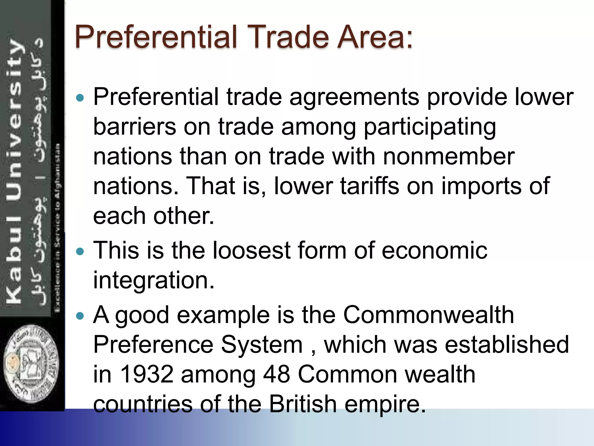 Economic Integration(presentation) | PPTX