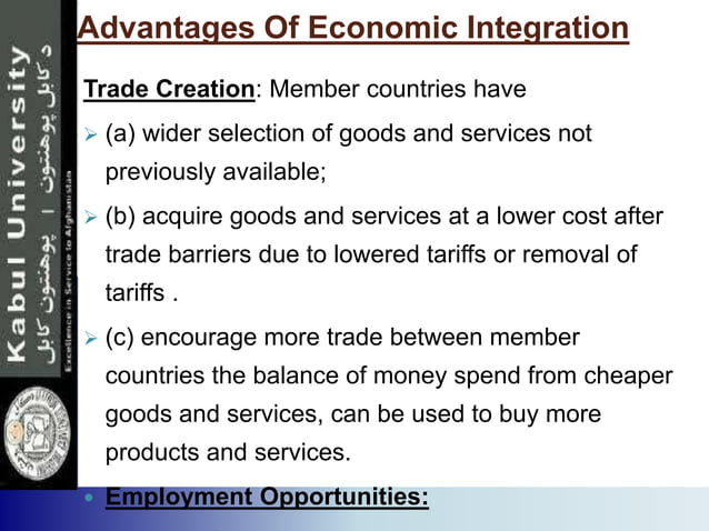 Economic Integration(presentation) | PPTX | Political Issues & policy ...