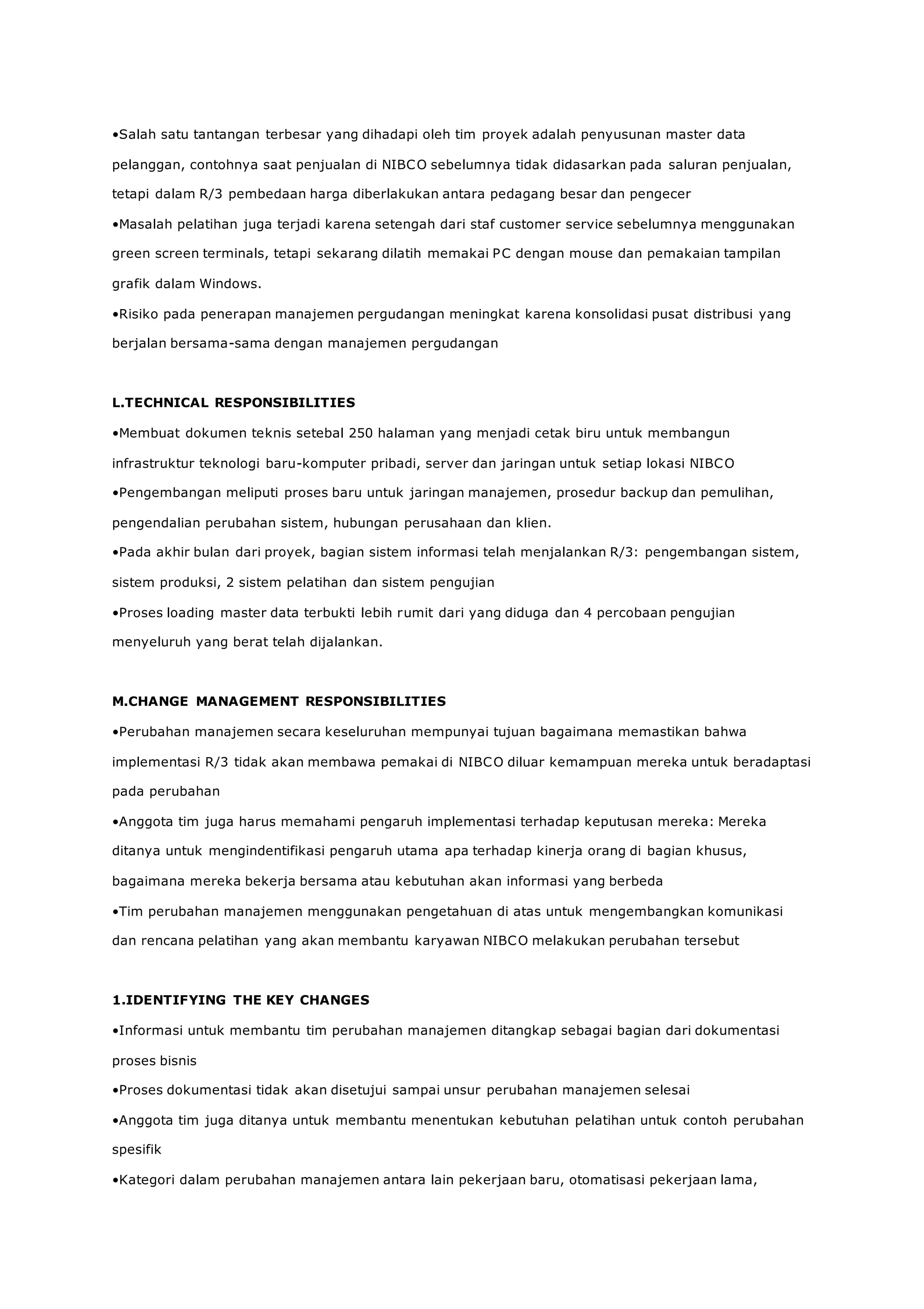 Nibco change management | DOCX