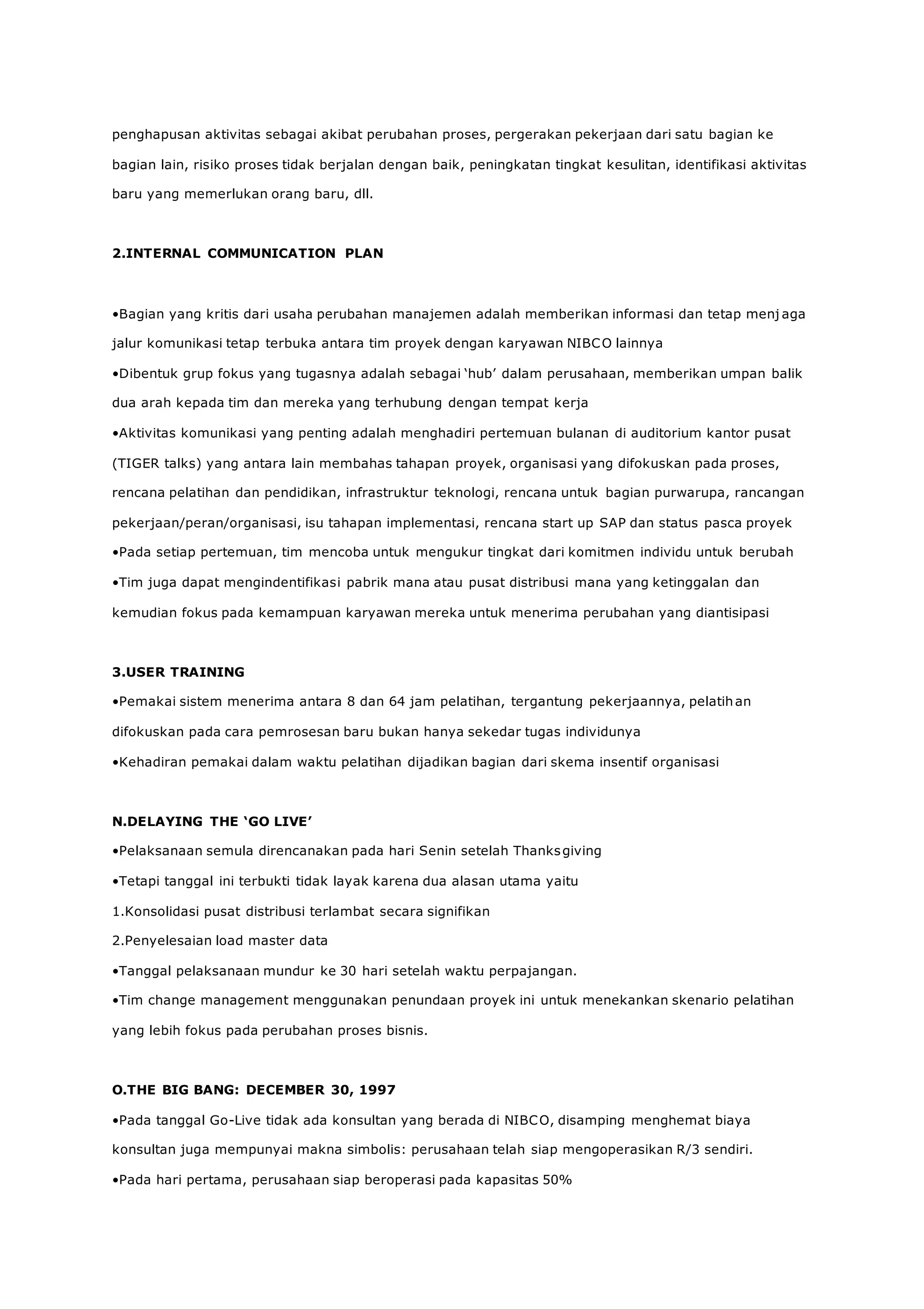 Nibco change management | DOCX