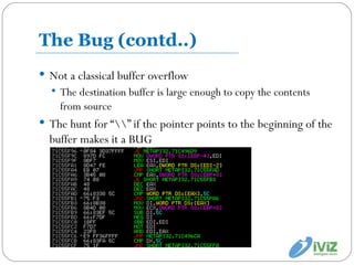 Reverse Engineering for exploit writers | PPS