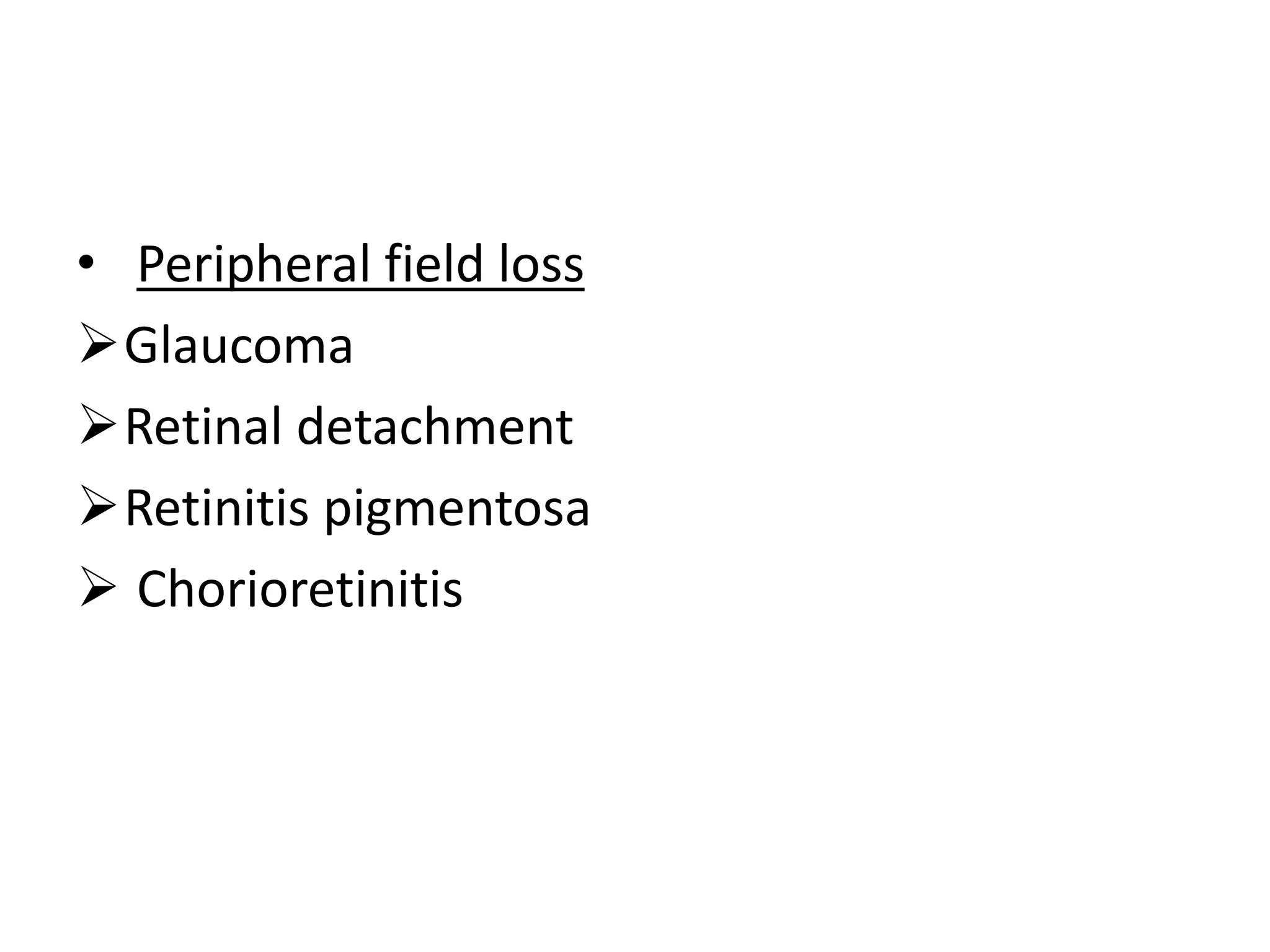 Visual field defects | PPTX