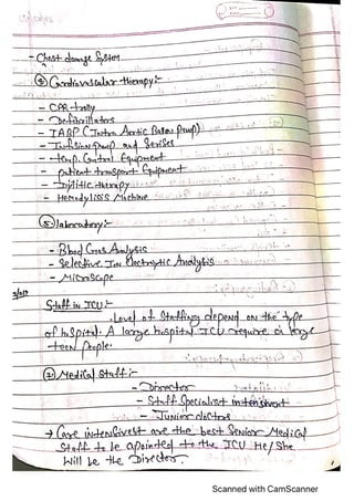 Critical care unit nursing | PDF