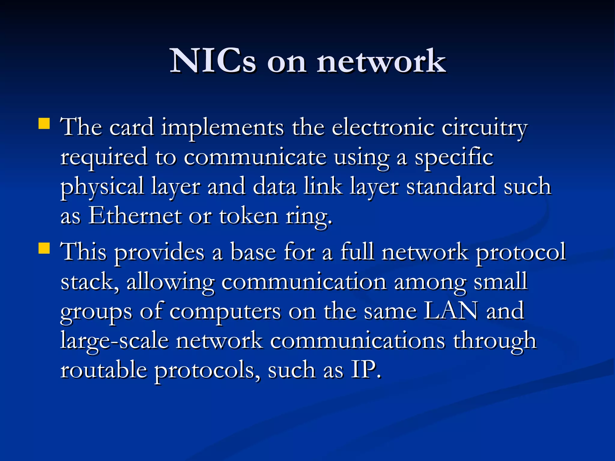 Network Interface Card | PPT